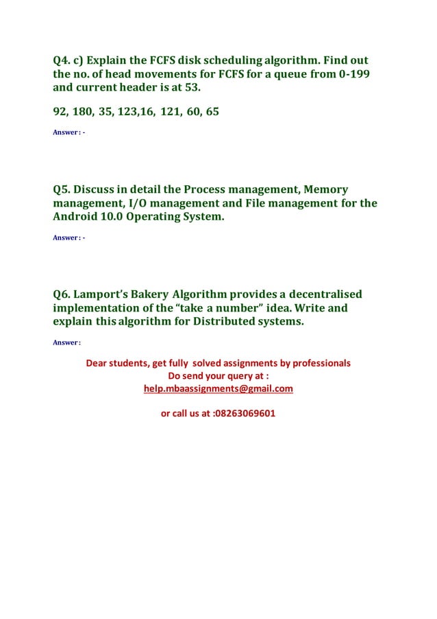 Mcs 041 assignment solution (2020-21) | PDF