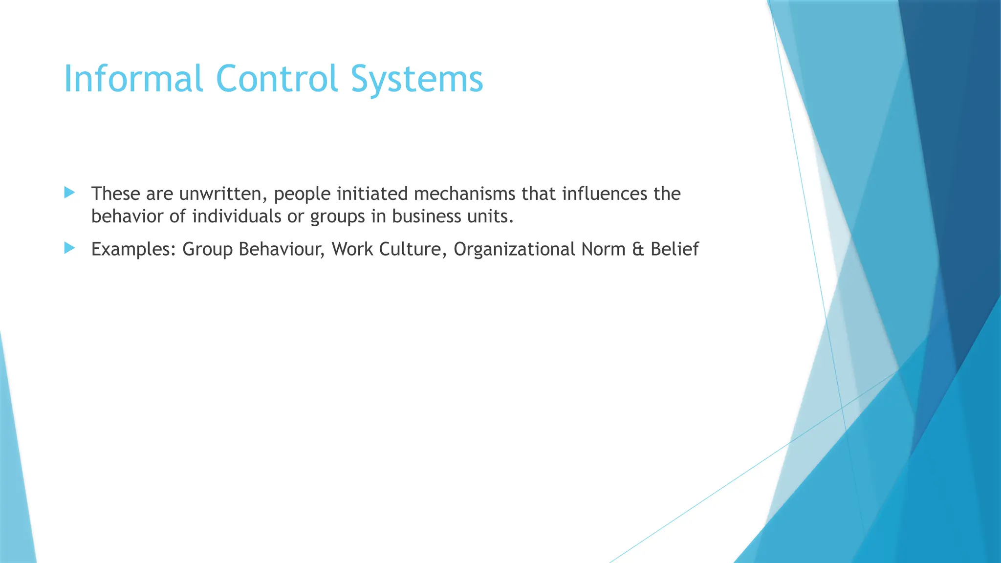 Management Control System: Instruments of Control, Factors affecting ...