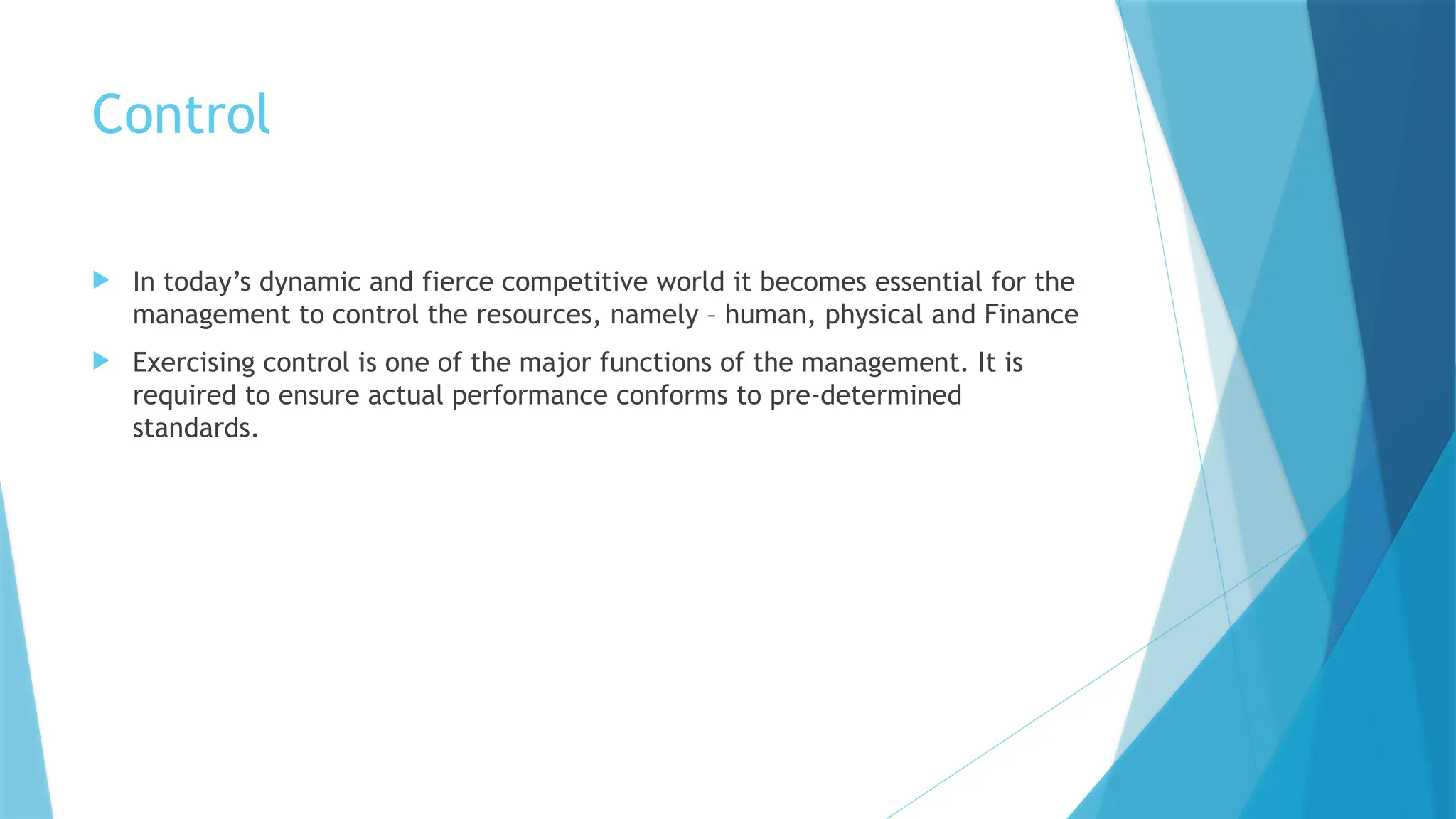 Management Control System: Instruments of Control, Factors affecting ...