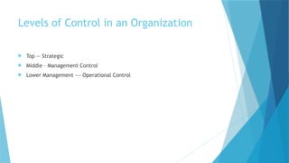 Management Control System: Instruments of Control, Factors affecting ...