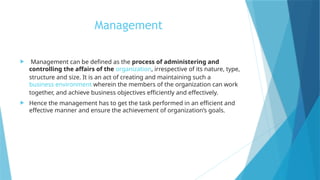 Management Control System: Instruments of Control, Factors affecting ...