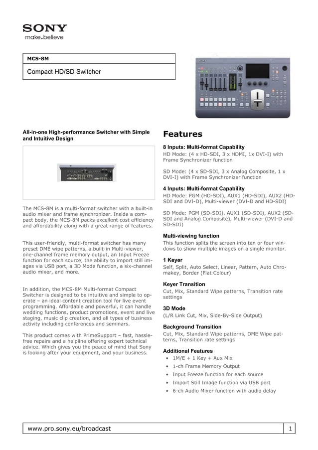 Sony MCS-8M | PDF | Digital Audio | Computer Software and Applications