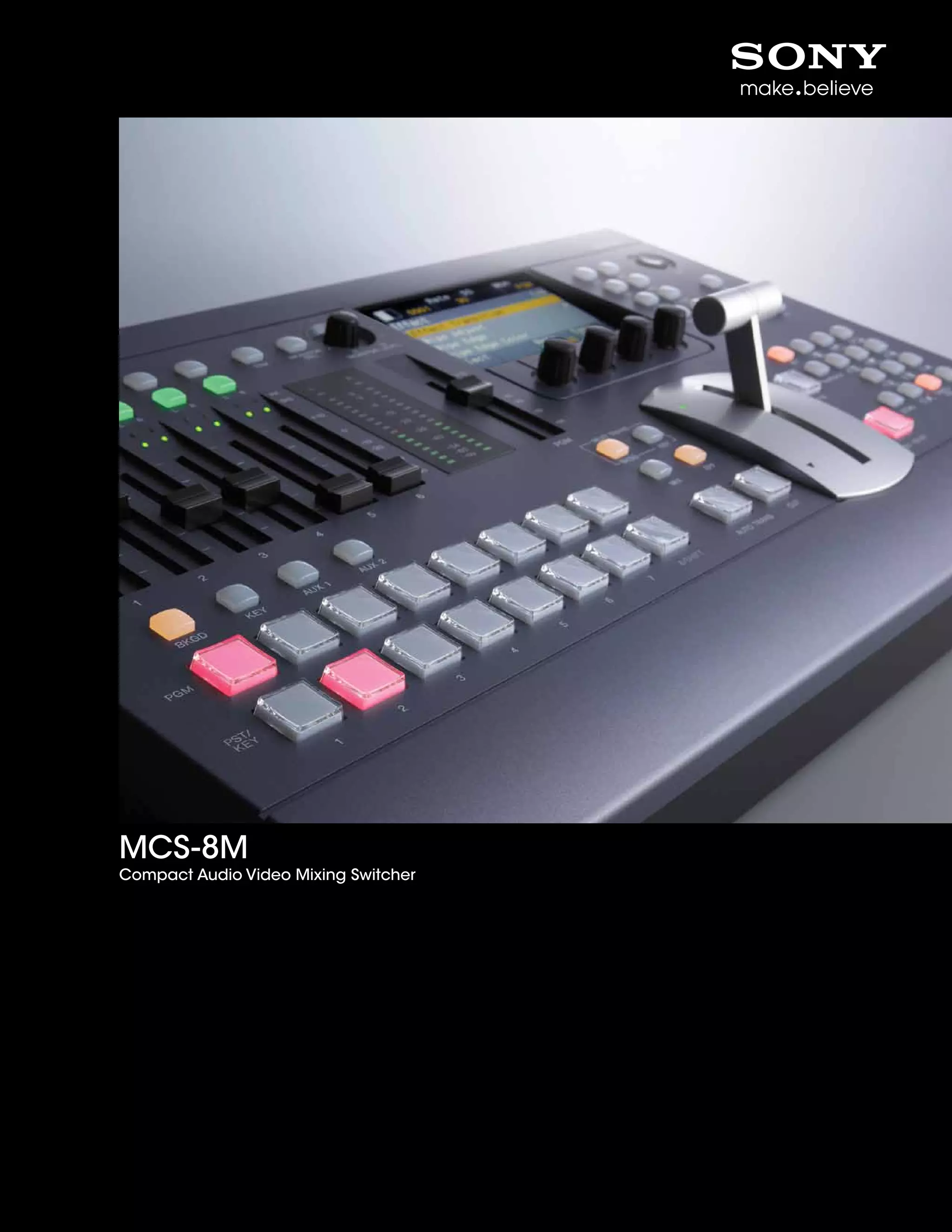 Sony MCS-8M Videomixer Brochure | PDF