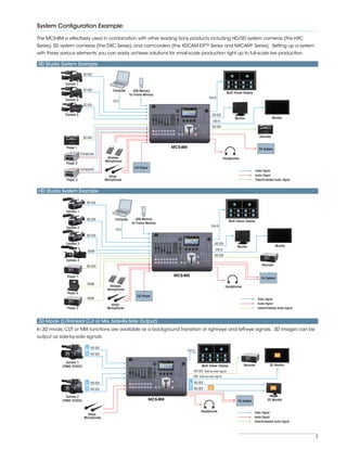 Sony MCS-8M Videomixer Brochure | PDF