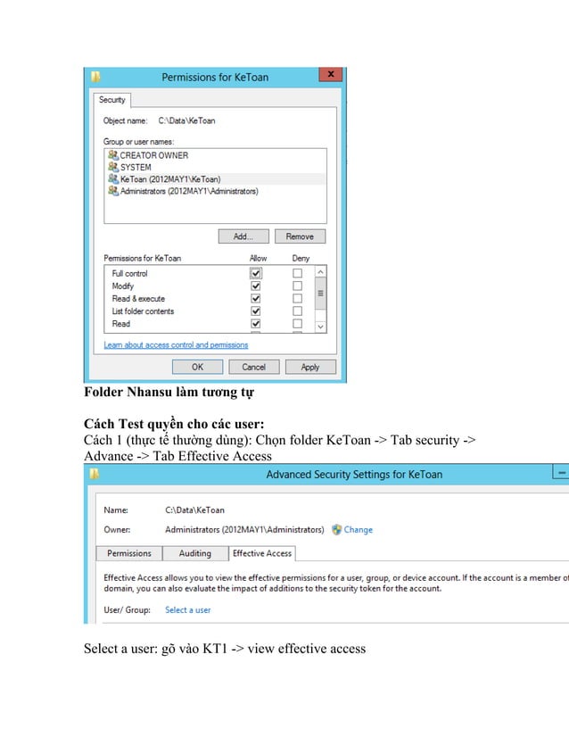 Mcsa 2012 ntfs permission | DOC