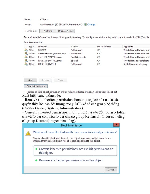 Mcsa 2012 ntfs permission | DOC