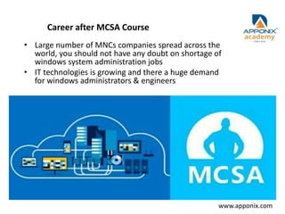 Mcsa certification training course(2) | PPT