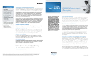 MCSA Messaging | PDF