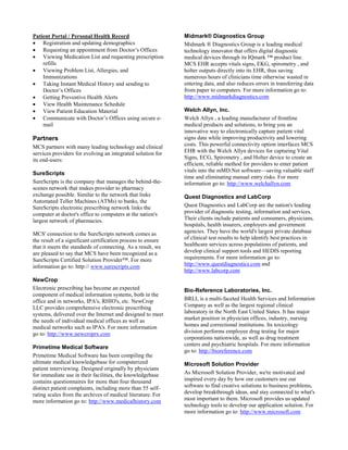 MCS EMR & EHR And mMd. Net 2010 | PDF