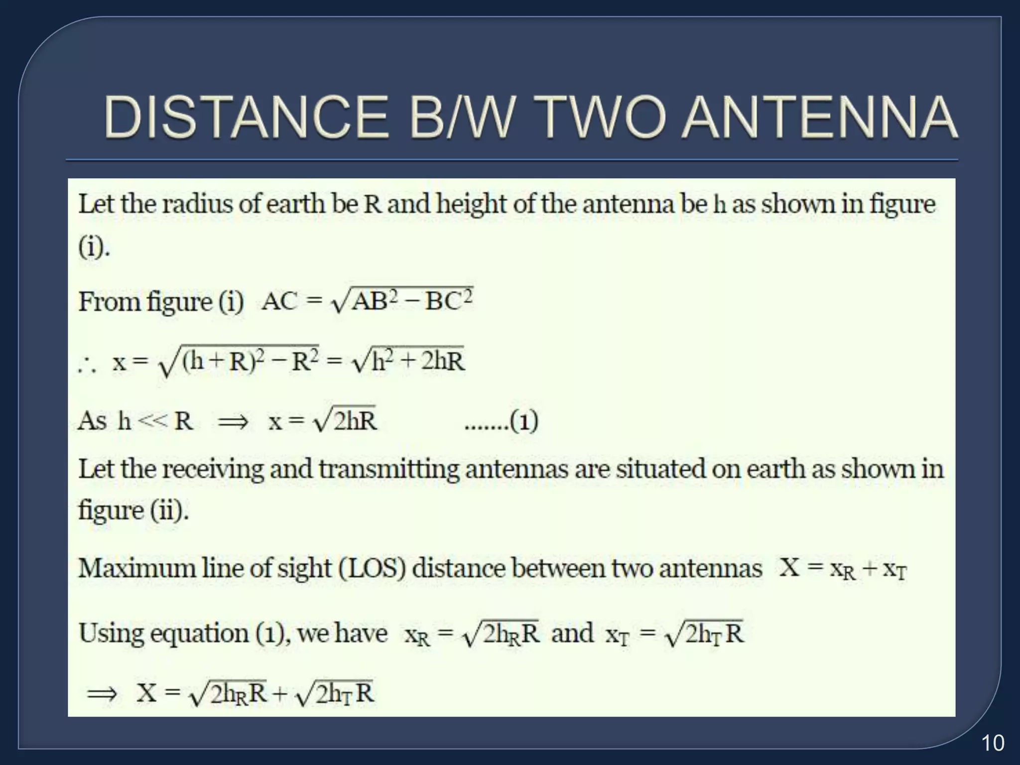 LINE OF SIGHT PROPAGATION | PPTX