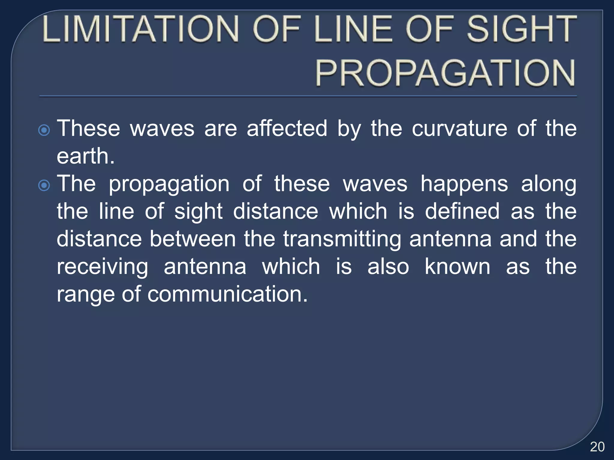LINE OF SIGHT PROPAGATION | PPTX
