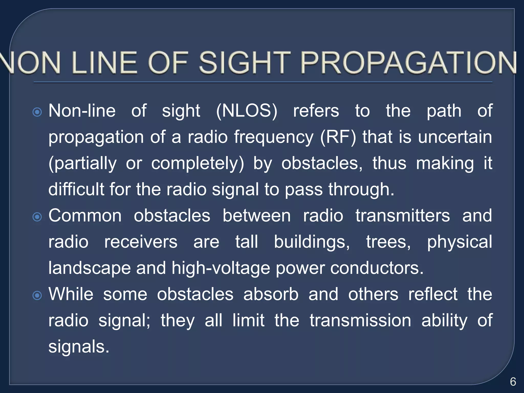 LINE OF SIGHT PROPAGATION | PPTX