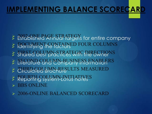 Mcs balance score card @phillips final | PPTX | Computer Software and Applications | Computing