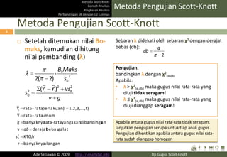 Uji Gugus Scott Knott | PPTX