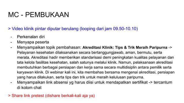 MC Script untuk tenaga kesehatan (klinik pintar).pptx