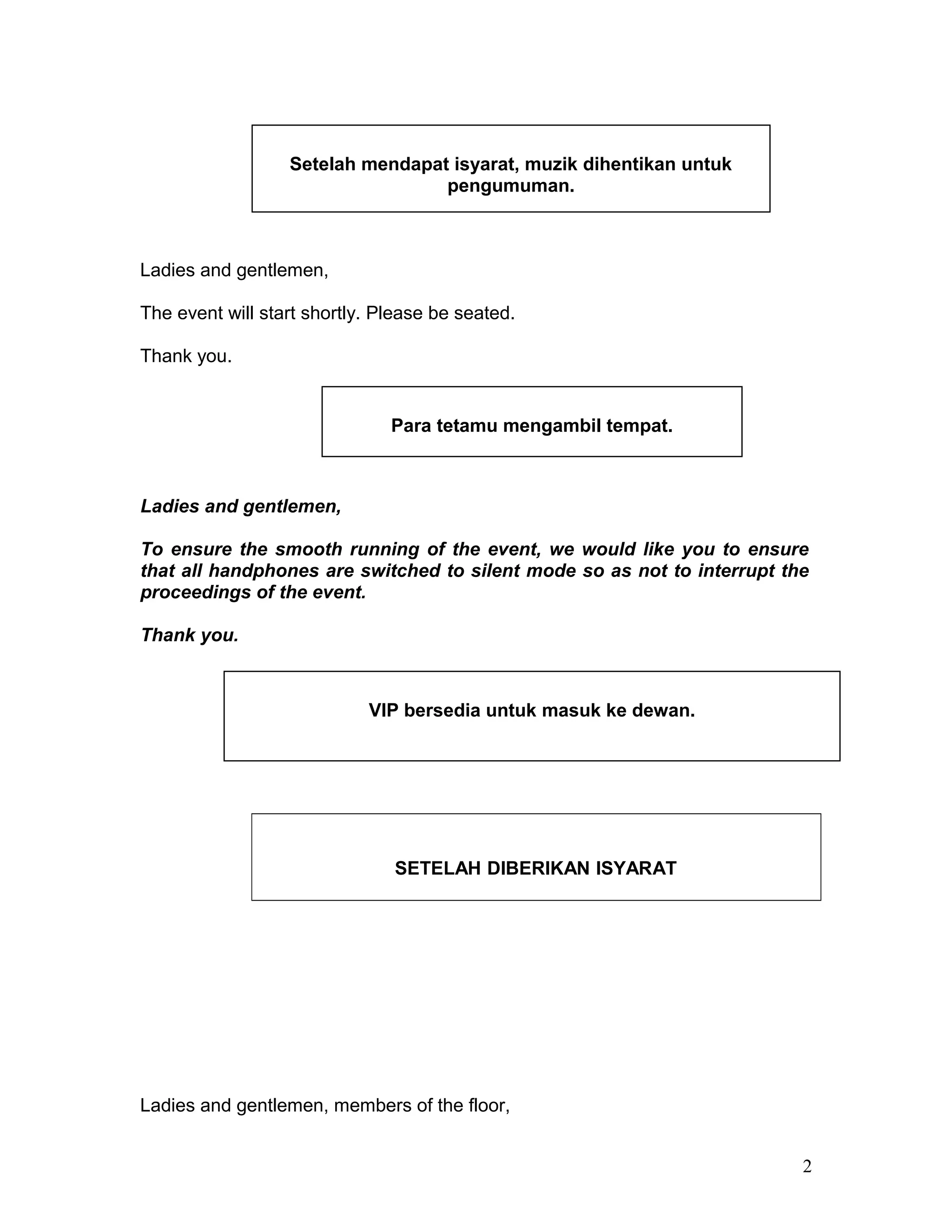 Mc script kpmb langfest 2016 | PDF