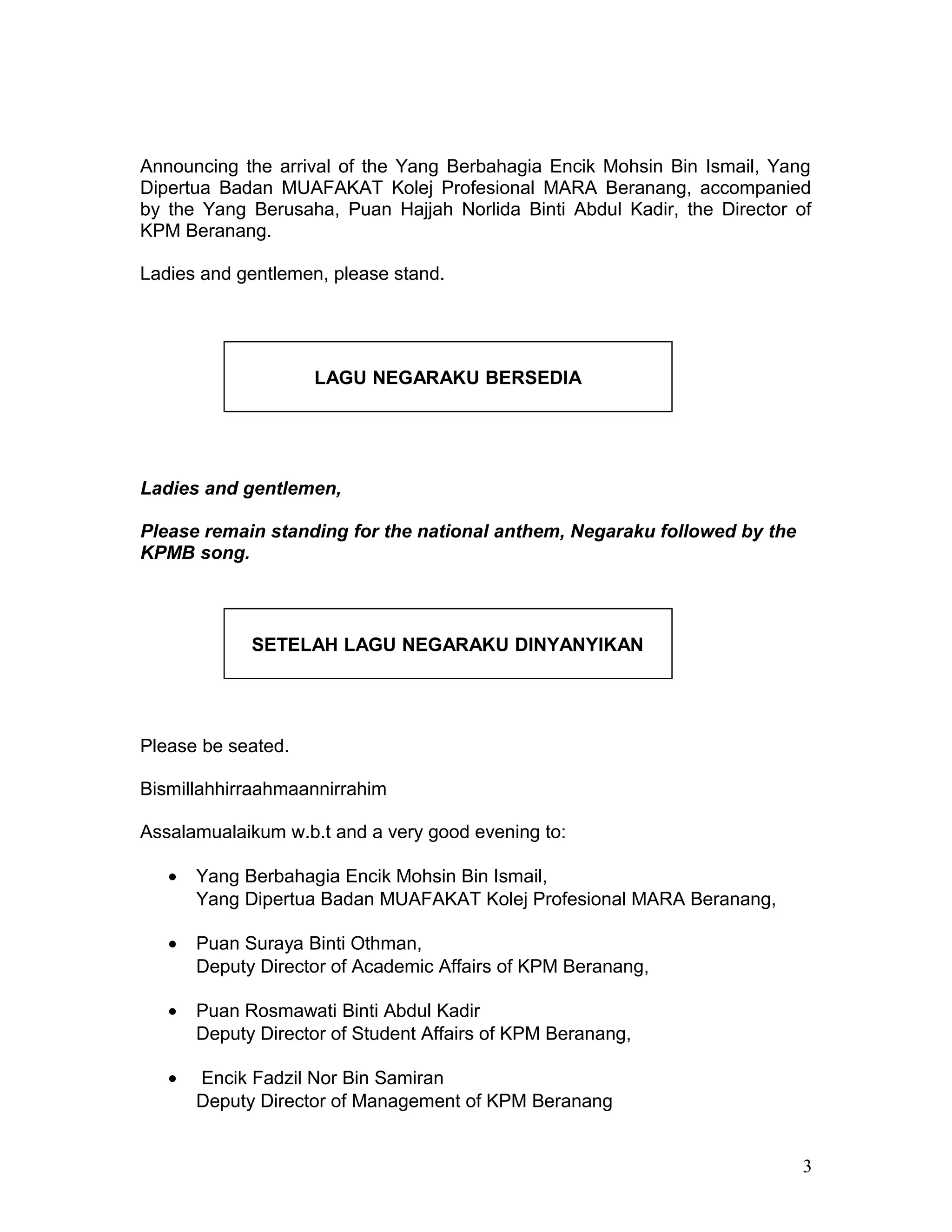 Mc script kpmb langfest 2016 | DOC | Business Expos & Conferences | Events