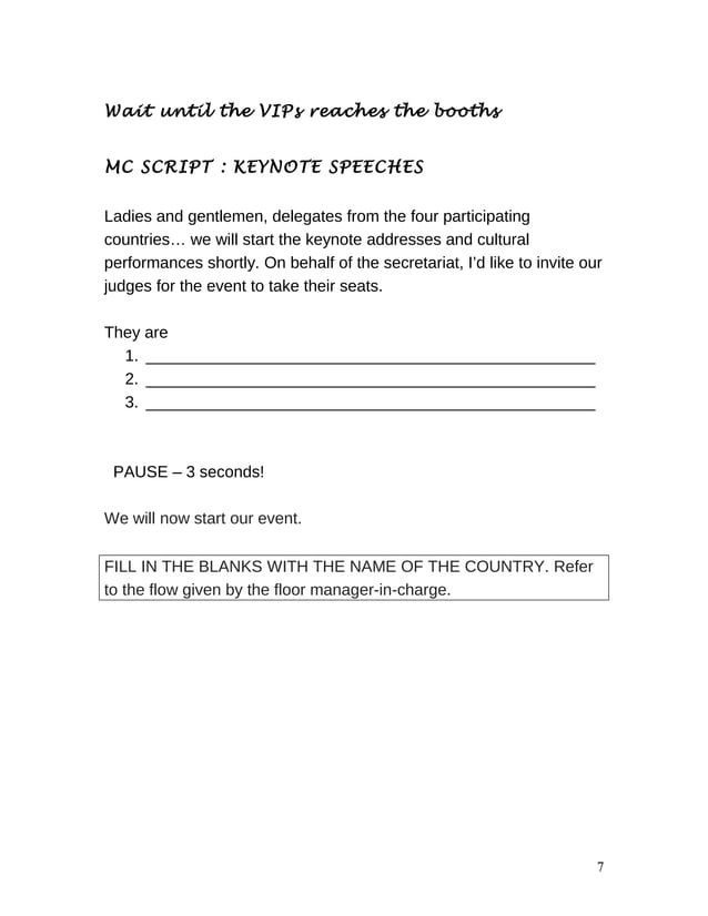 Mc script kpmb langfest 2016 | DOC | Business Expos & Conferences | Events