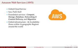Amazon Web Services | PDF | Cloud Computing | Internet
