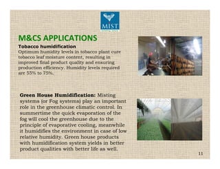 Mist and Cool system for humidification and cooling comfort. | PPT