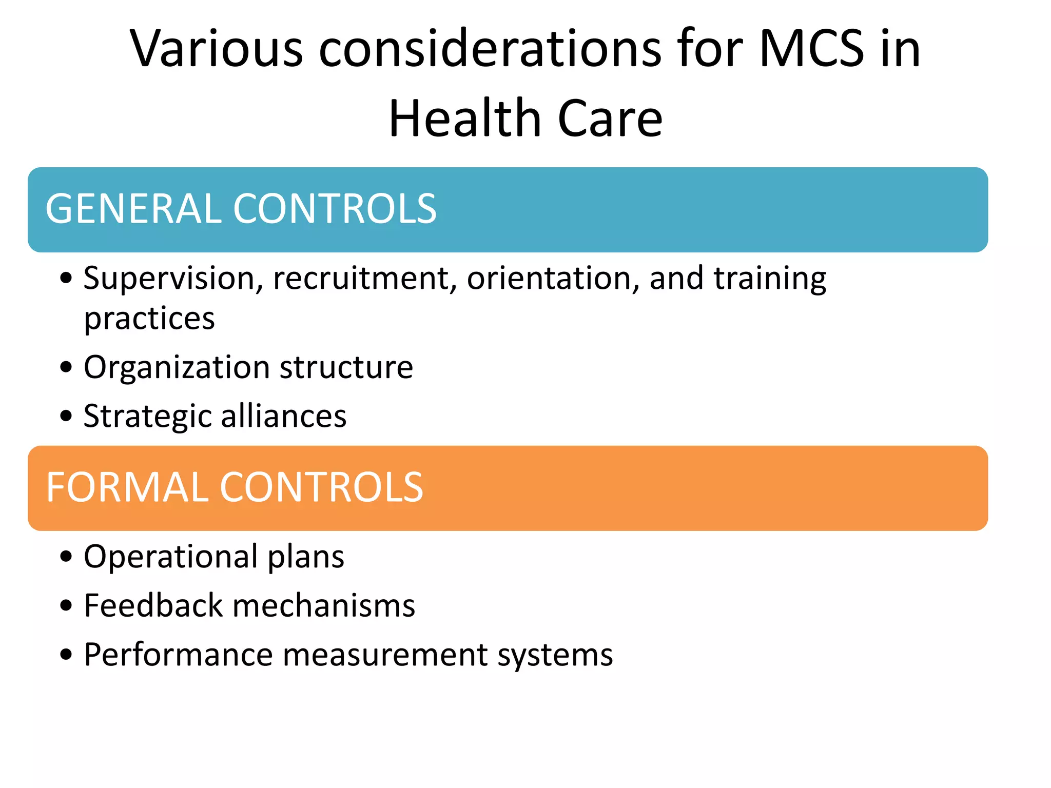 Mcs in healthcare | PPTX