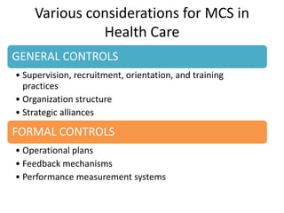 Mcs in healthcare | PPTX