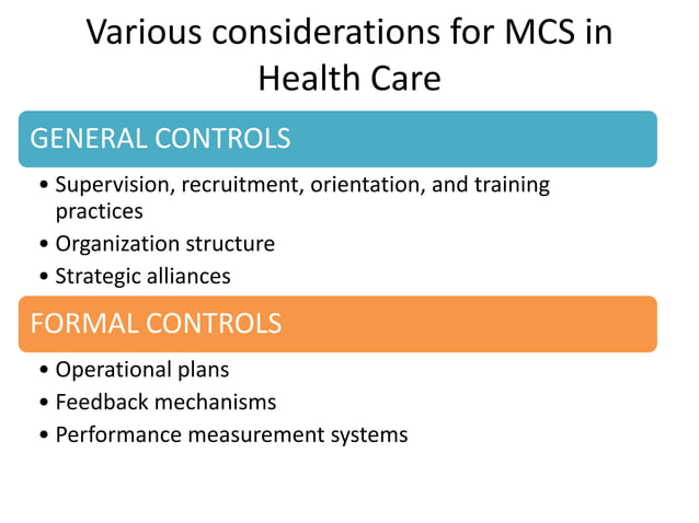 Mcs in healthcare | PPTX