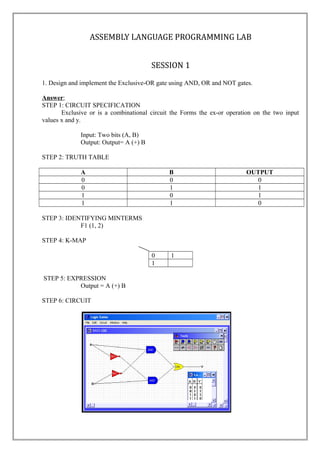 Mcsl 17 ALP lab manual | PDF