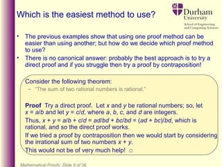 Mcs lecture19.methods ofproof(1) | PPT