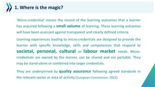 The Magic of Micro-credentials: Learning Unbundled or Bundles of ...
