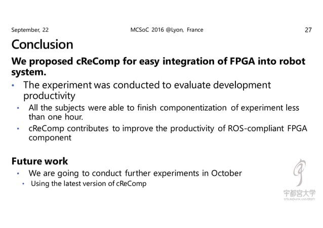 cReComp : Automated Design Tool for ROS-Compliant FPGA Component | PPT
