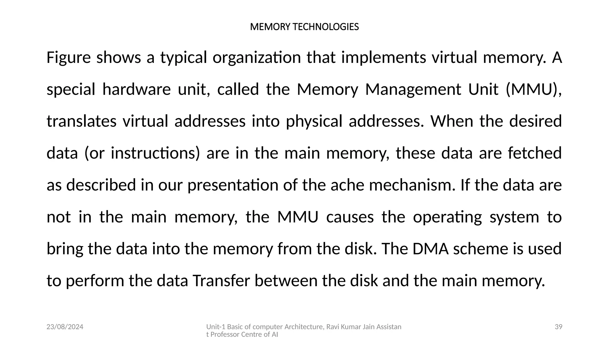 Modern computer architecture presentation | PPT