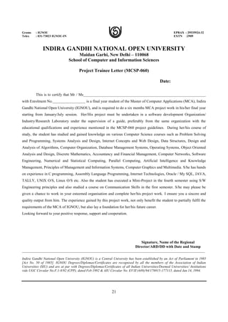 Mcsp 060 project guidelines july 2012 | PDF