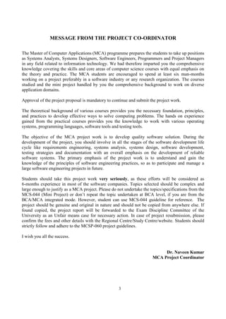 Mcsp 060 project guidelines july 2012 | PDF