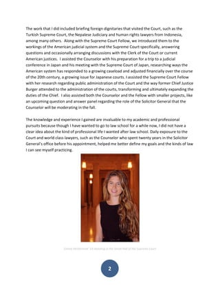 Named Internship Profile Summary - Emma McDermott (McSpadden) | PDF