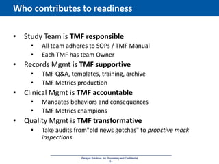 Powering your TMF for Inspection Readiness | PPT