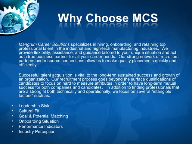 MCS powerpoint | PPT