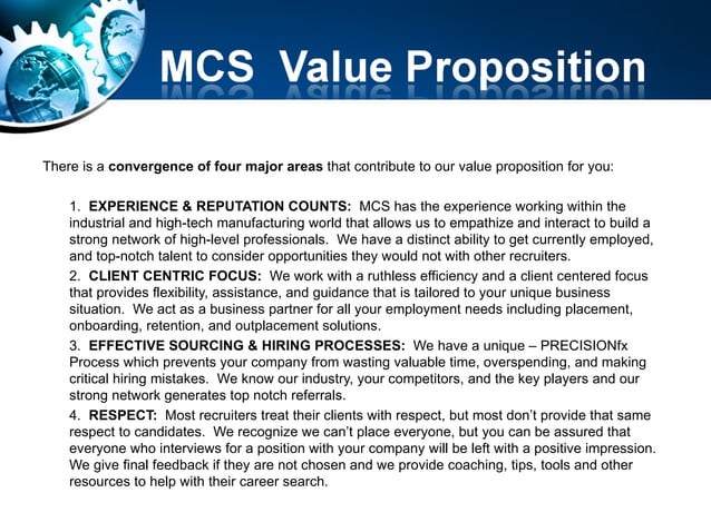 MCS powerpoint | PPT