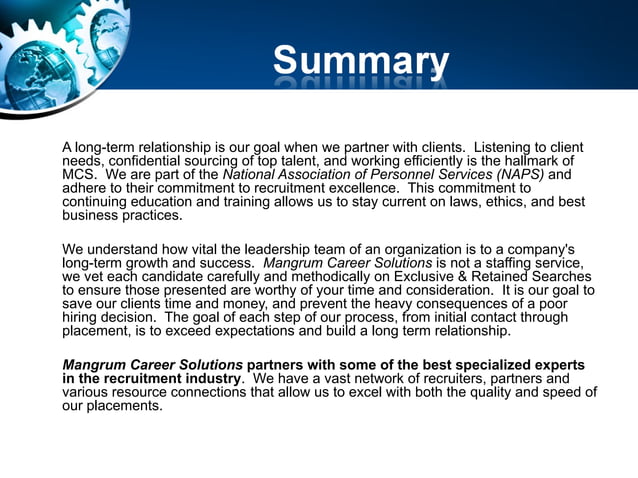 MCS powerpoint | PPT