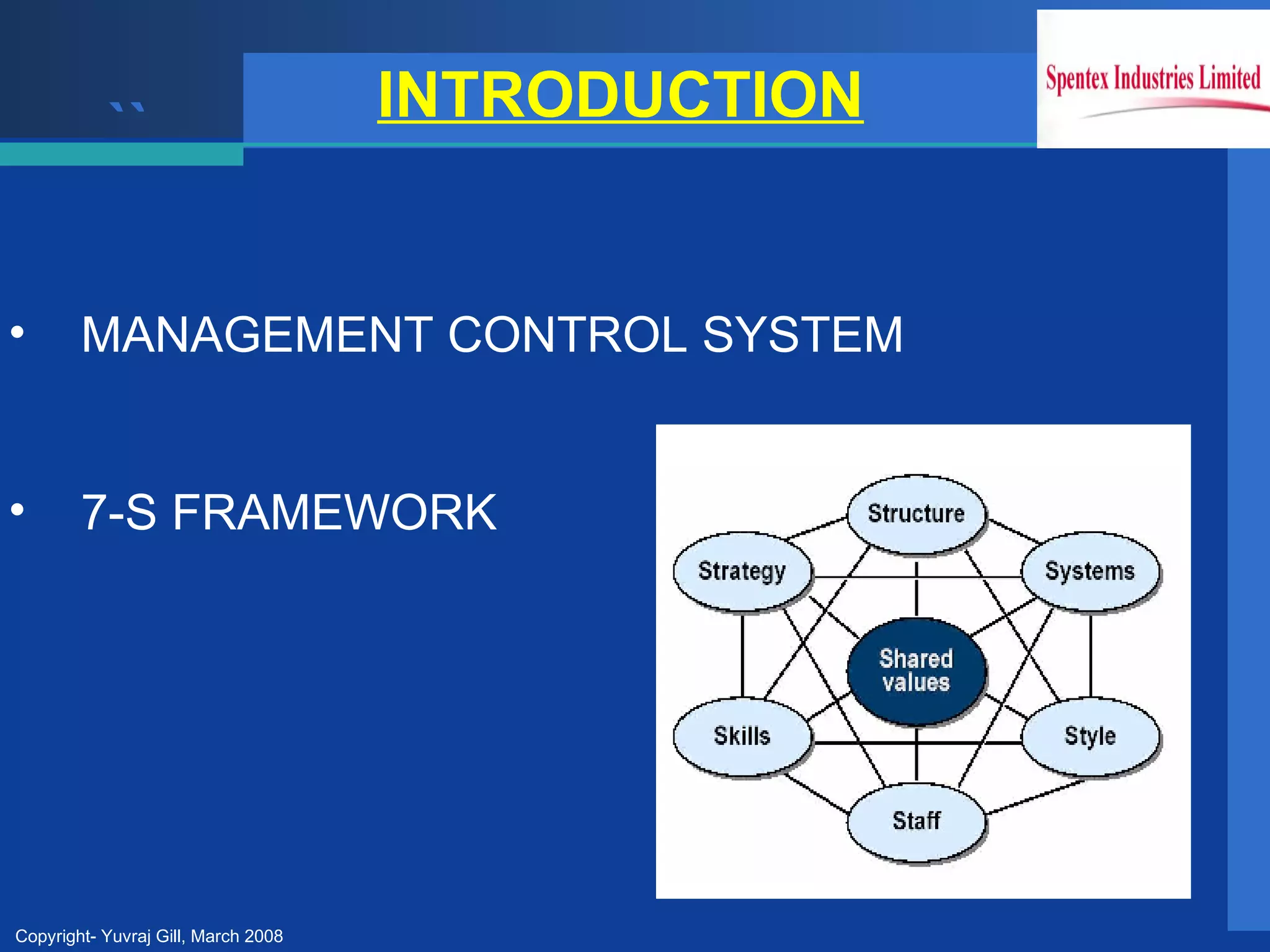 Management Control System | PPT | Business Administration | Business
