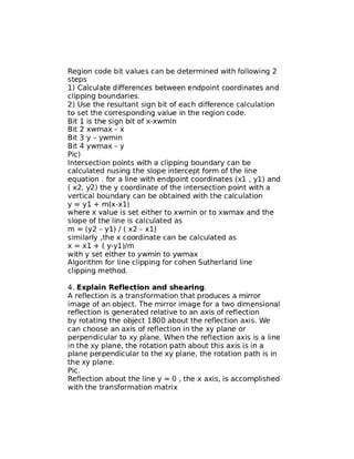 Computer Graphics Short Questions | PDF | Graphics Software | Computer Software and Applications