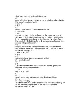 Computer Graphics Short Questions | PDF | Graphics Software | Computer Software and Applications