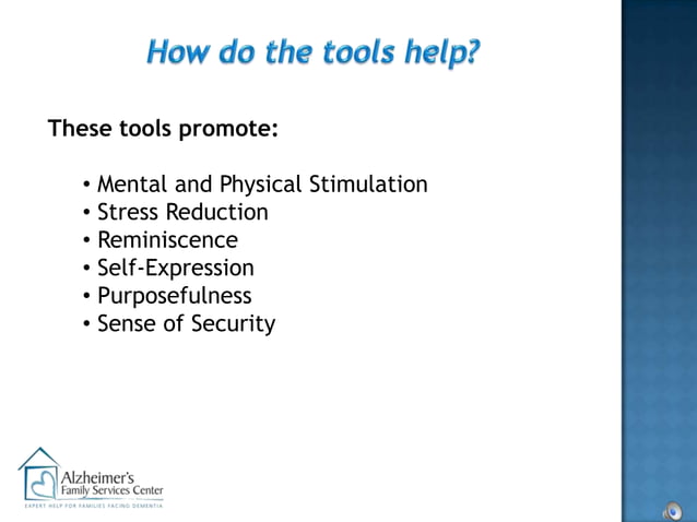 Memory Care Tools | PPT