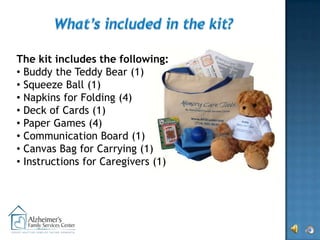 Memory Care Tools | PPT