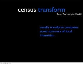 Modified Census Transform | PPT