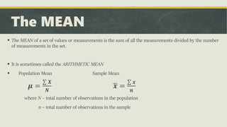 measures of central tendency | PPTX