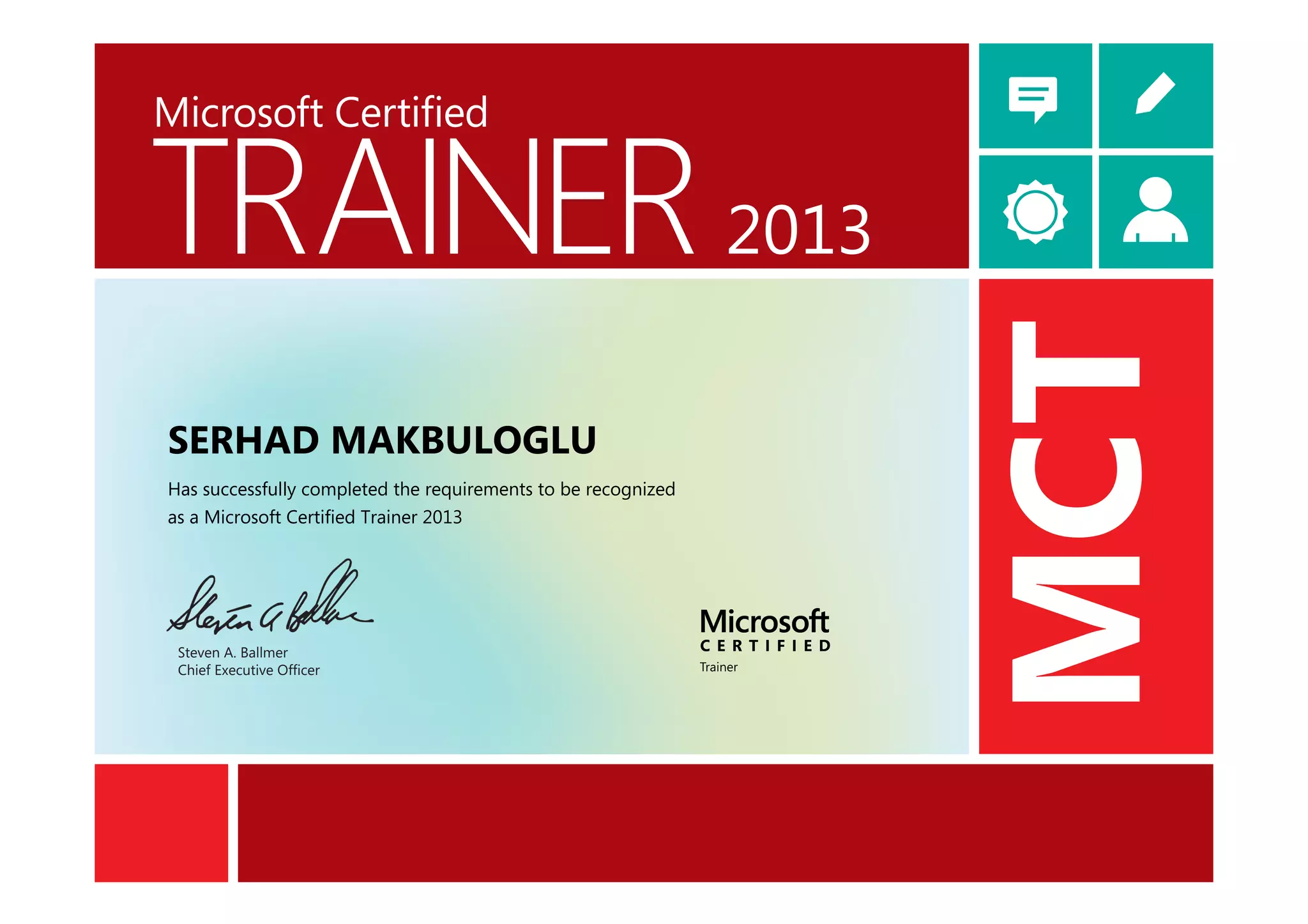 Microsoft Certified Trainer 2013 | PDF