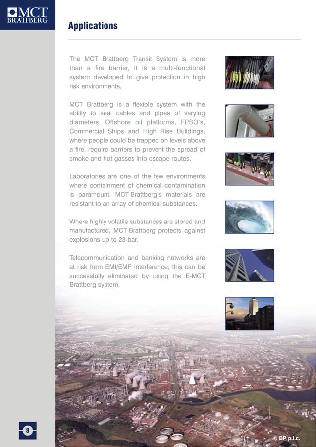 MCT Brattberg - Cable Transits : Cable & Pipe Sealing Transits | PDF