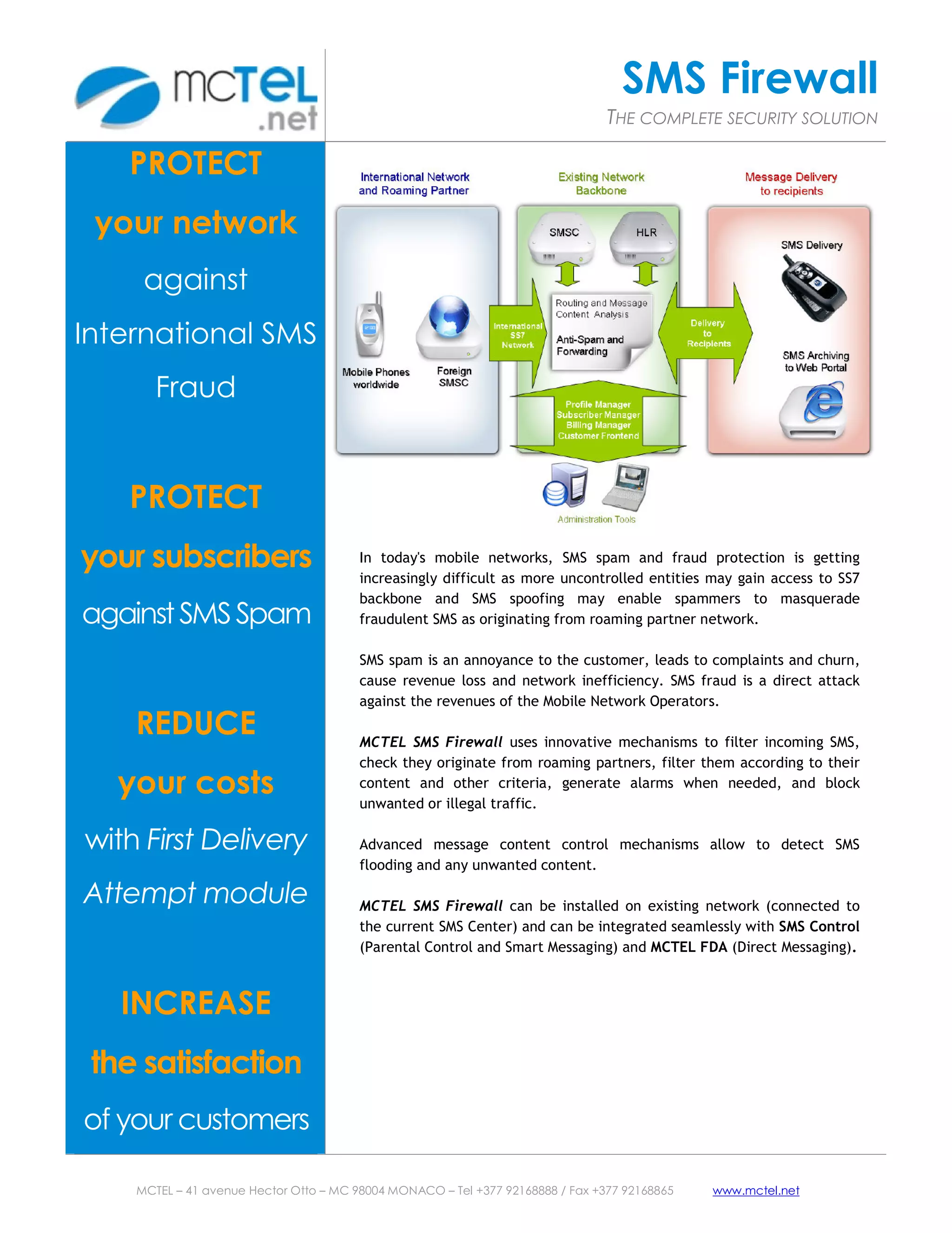 Mctel sms firewall | PDF