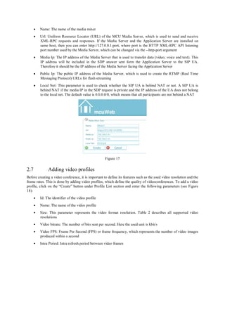Medooze MCU Video Multiconference Server Installation and configuration ...